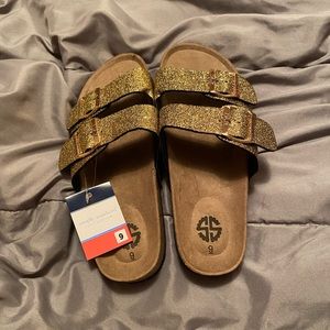 Simply Southern Shoes | Nwt Palm Tree Slide Sandals | Poshmark